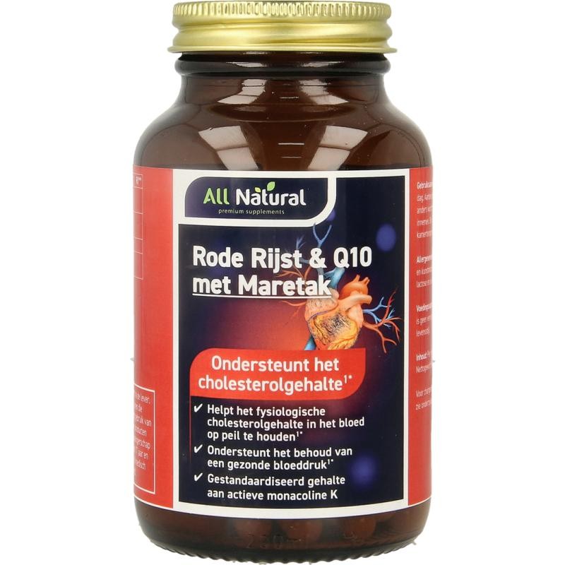 All Natural Rode rijst Q10 60mg (90 Capsules)