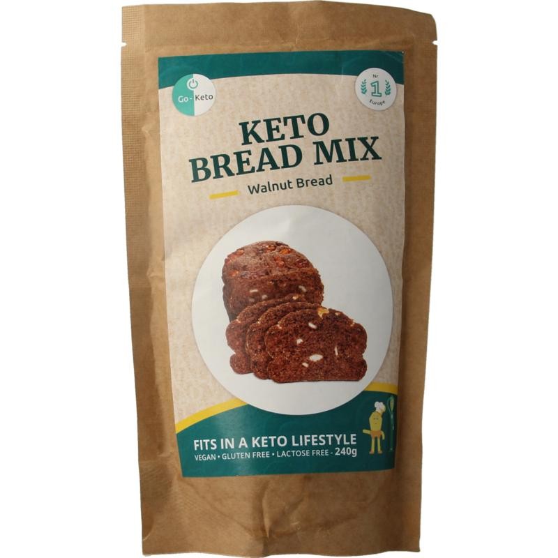 Go-Keto Broodbakmix walnoot brood (240 Gram)