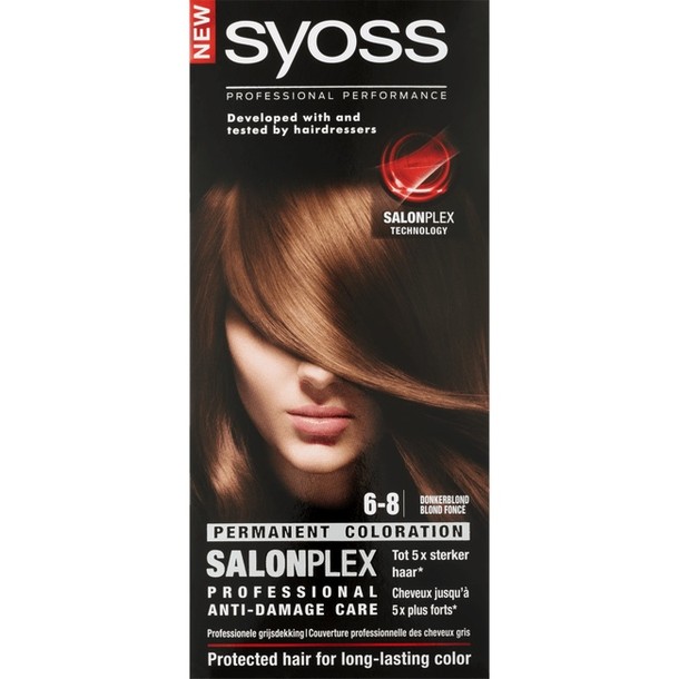 Syoss Salonplex Permanent Coloration 6-8 Donkerblond