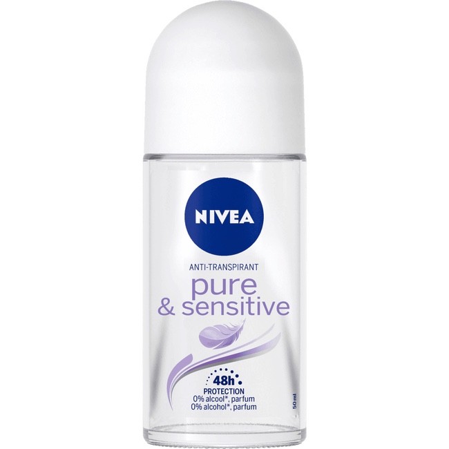 Nivea Deodorant roller sensitive & pure (50 ml)