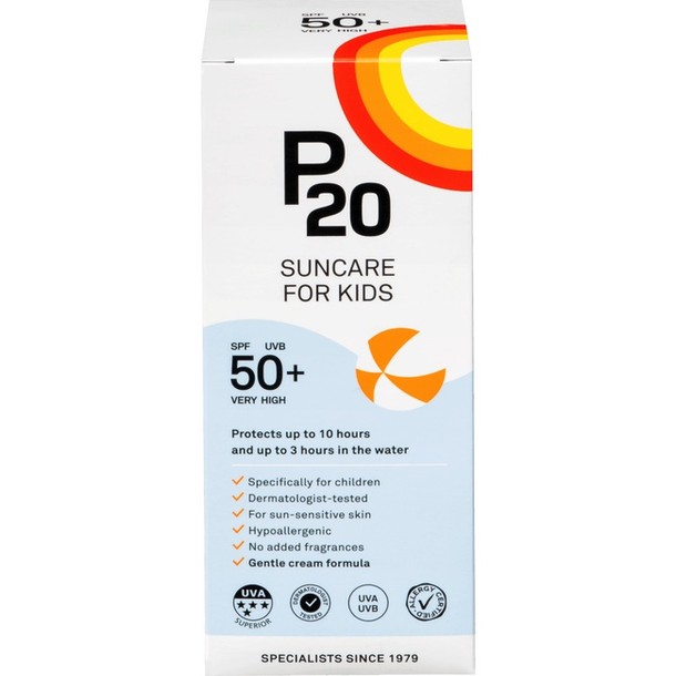 P20 SUN BESCHERMING TEGEN DE ZON KINDEREN | P20 SUNCARE KIDS | SPF 50 ...